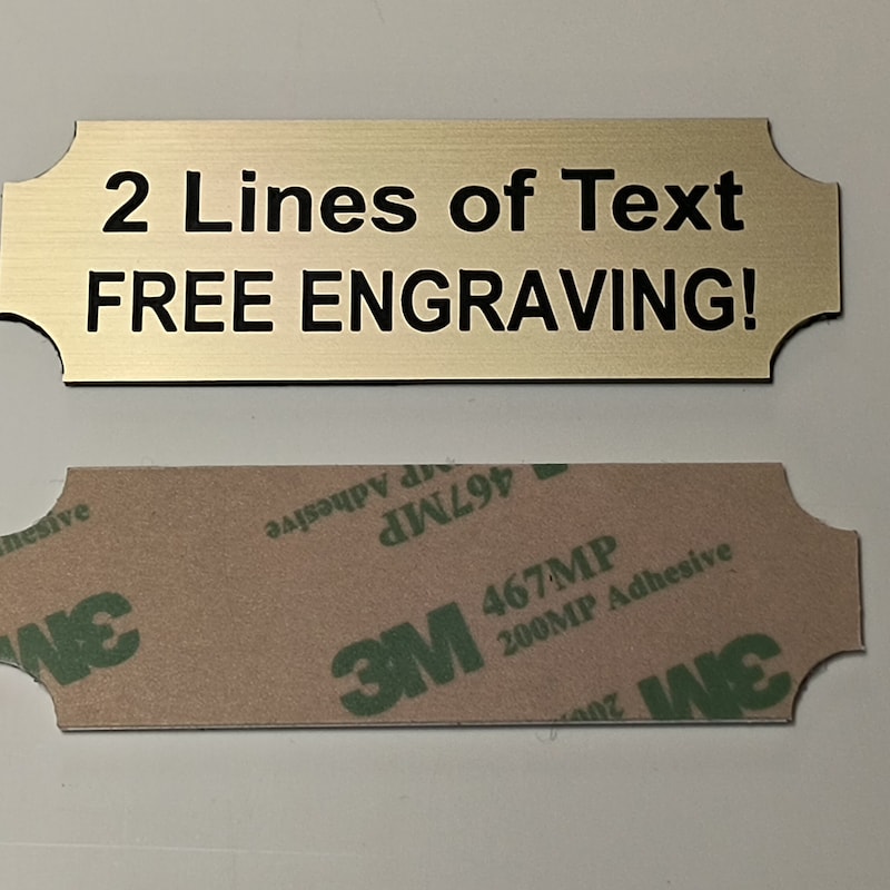 Brass Plaque Engraved - Etsy