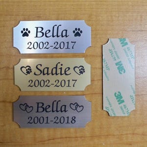 Custom Engraved 1.25x3-inch Name Plate | Loving Memory of Plaque for ...