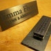 Custom Engraved 1x3 Brushed Bronze Name Tag | Badge With Magnet Closure ...