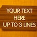 Custom Engraved 3x5 Office Sign Walnut Wood-grain Name Plate ...