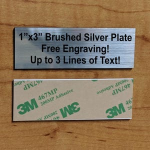 Custom Engraved 1x3 Plaque Sign Plate | Wall Door Placard Badge With ...