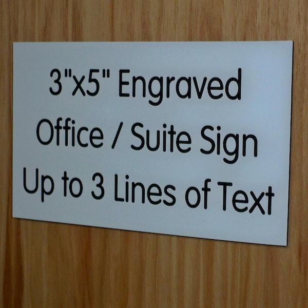 Name Engraved Door Sign - Etsy