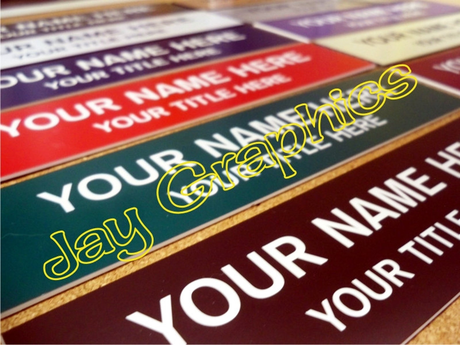 Custom Engraved 2x6 Name Plate Personalized Customized Wall Door Desk ...