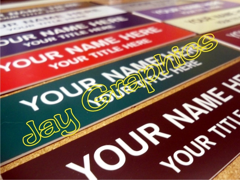 Custom Engraved 2x10 Name Plate / Personalized Customized Wall Door ...