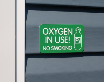 Oxygen in Use Sign - Etsy