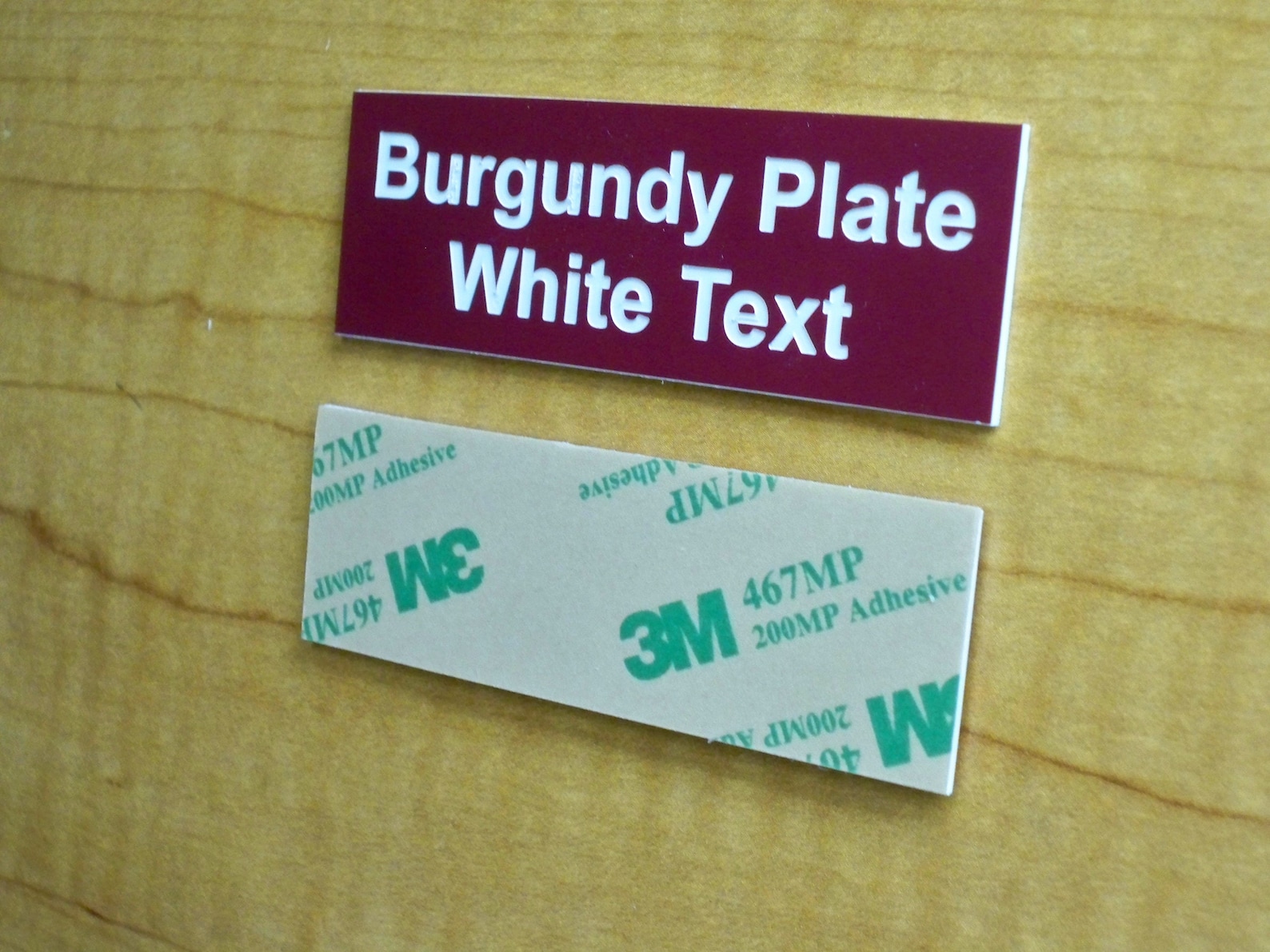 Custom Engraved 1x3 Plate adhesive Back Personalized - Etsy