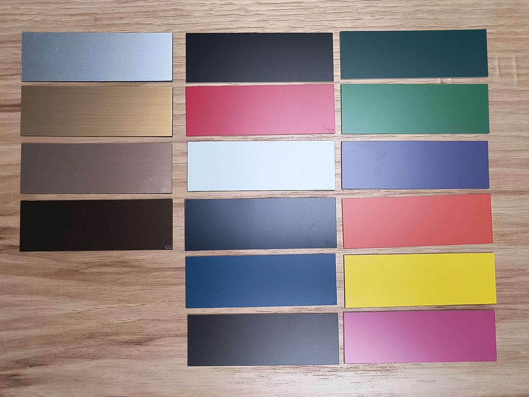 5-pack Blank 1" X 3" X 1/16" Thick Plastic Plates for Engraving - Any ...