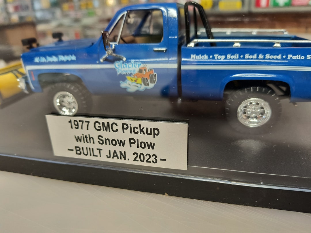 Custom Engraved 1x3 Silver Plate Plaque for Model Car Display Case ...
