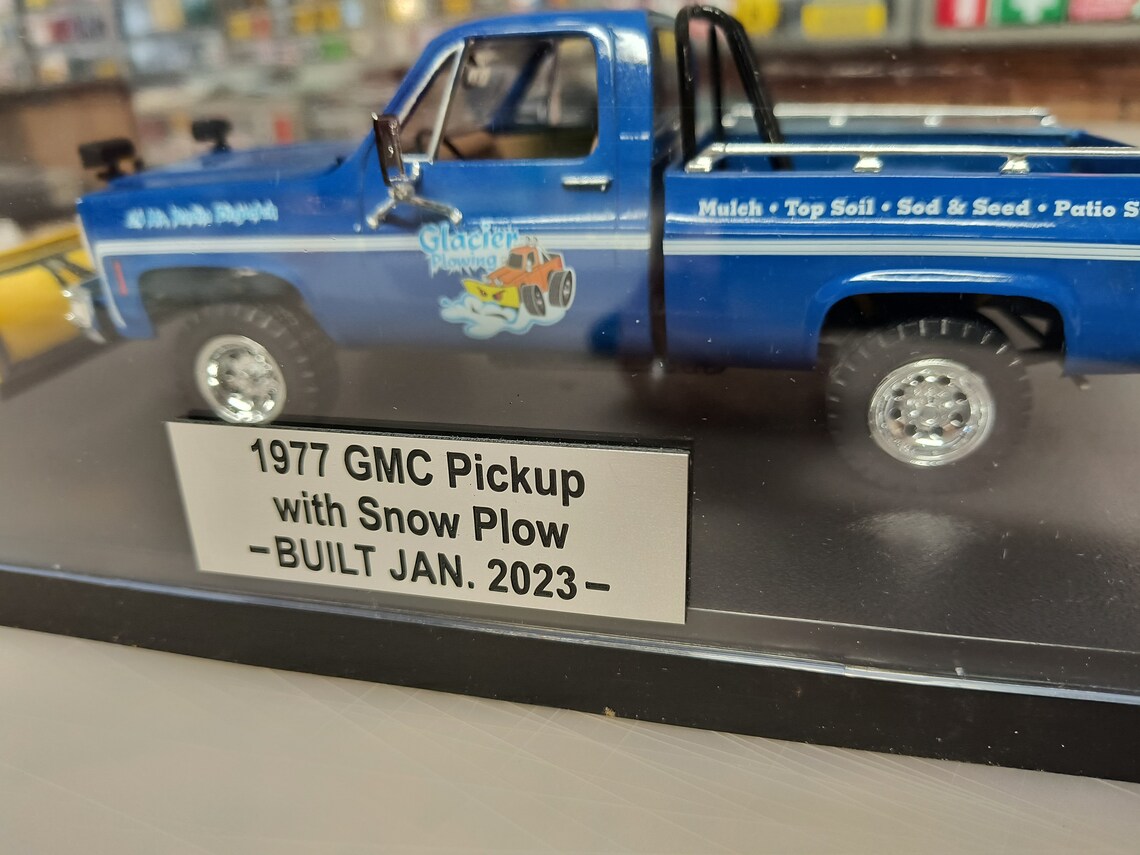 Custom Engraved 1x3 Silver Plate Plaque for Model Car Display - Etsy