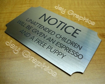 Engraved PLEASE RING BELL 3x5 Door Sign Brushed Silver - Etsy