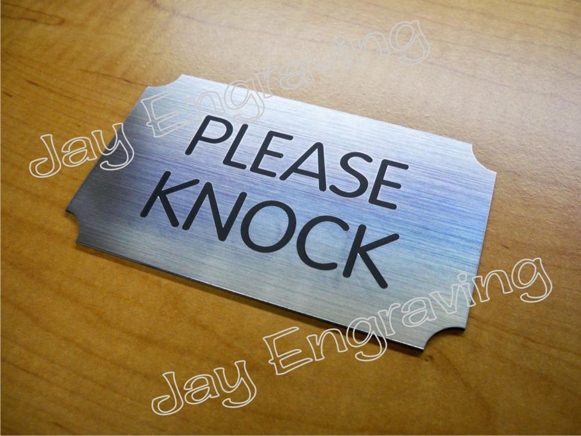 Custom Engraved 3x5 Office Sign | Brushed Bronze Name Plate ...