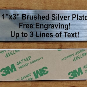 Any Size Any Color Custom Engraved Name Plate / Personalized Plaque ...