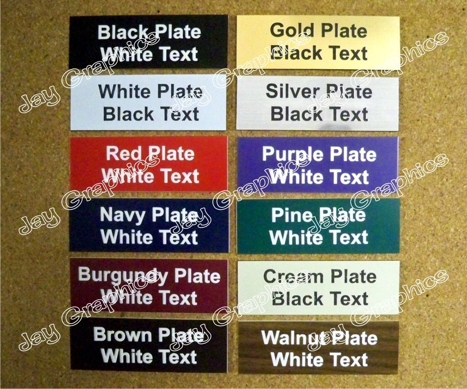 Engraved 1x3 Plate | Organization Personalized Custom Customized Wall ...