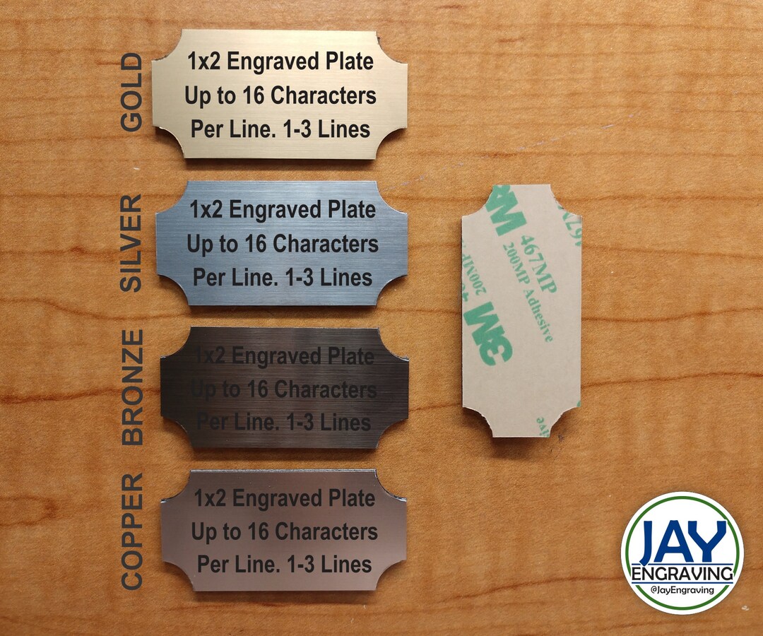Custom Engraved 1x2-inch Plate | Suite Sign Plaque | Wall Door Placard ...