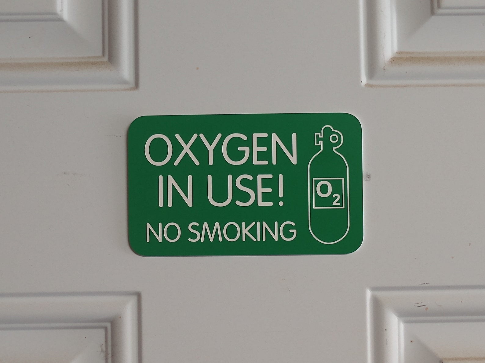 OXYGEN IN USE Engraved 3x5inch Front Door Sign House Wall - Etsy