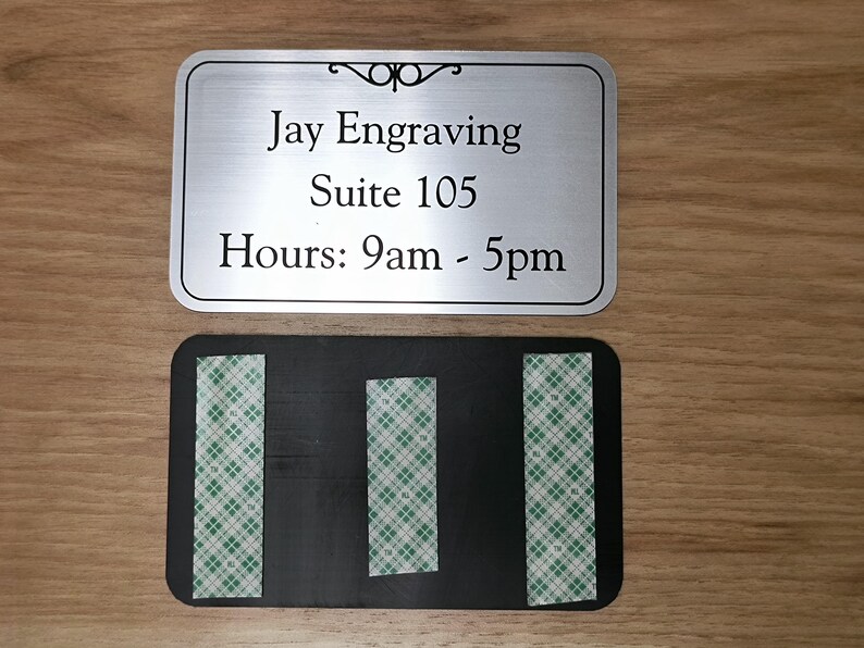 Custom Engraved 3x5 Suite Sign | Business Home Office Brushed Metal ...