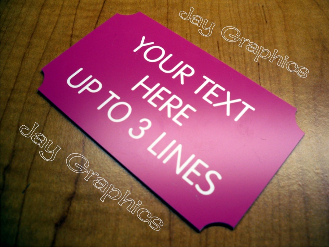 Custom Engraved 3x5 Office Sign | Pink Name Plate | Personalized Wall ...