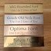 Custom Engraved 2x8 Name Plate With Rose Gold Aluminum Metal Holder ...