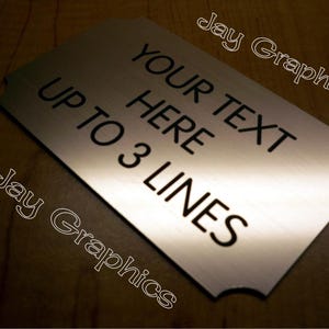 Custom Engraved 3x5 Office Sign | Copper Finish Name Plate ...
