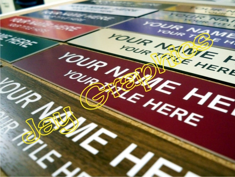 Custom Engraved 2x10 Name Plate / Personalized Customized Wall Door ...
