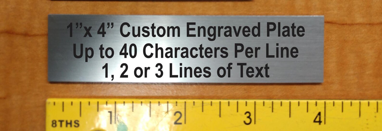 Custom Engraved 1x4 Silver Plate | Suite Sign Plaque | Wall Door ...