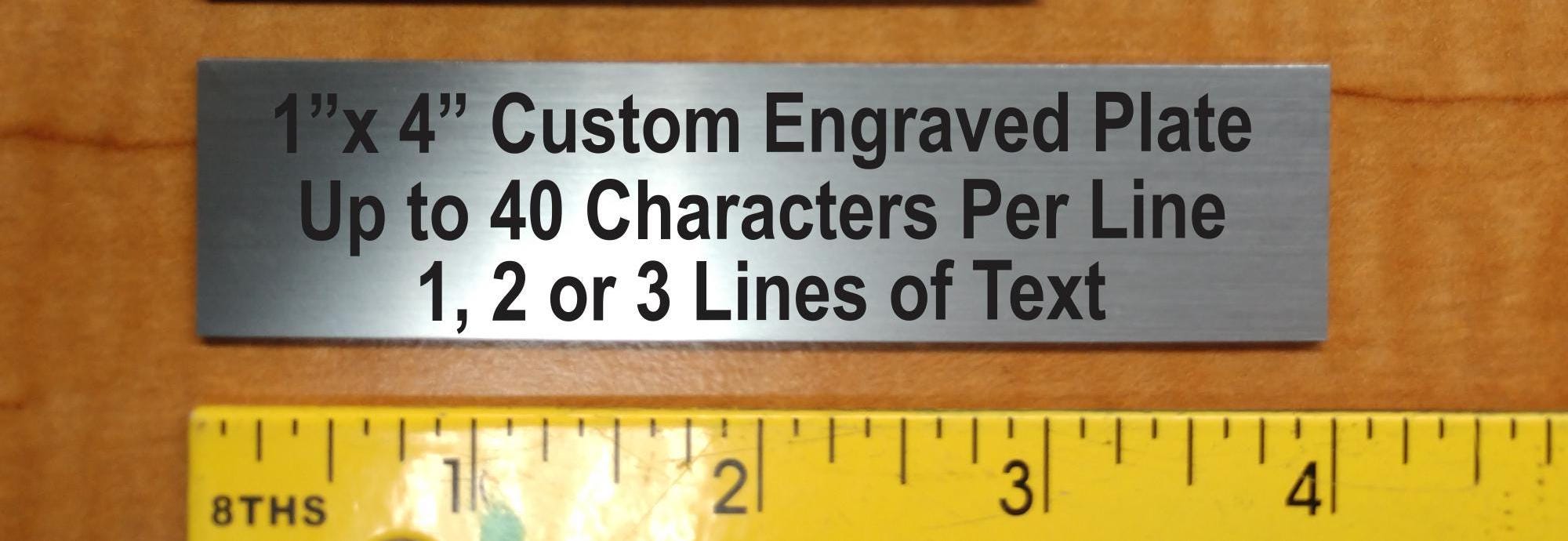 Custom Engraved 1x4 Silver Plate | Suite Sign Plaque | Wall Door ...