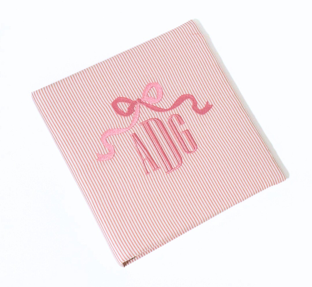 Monogrammed Baby Book Binder: Personalized Scrapbook, Fits 8.5x11 ...