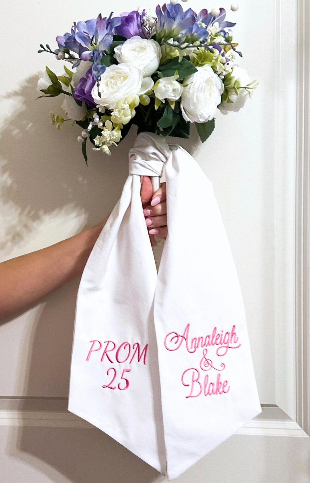 Flower Bouquet Sash, Personalized Sash, Monogram Sash, Prom Sash ...