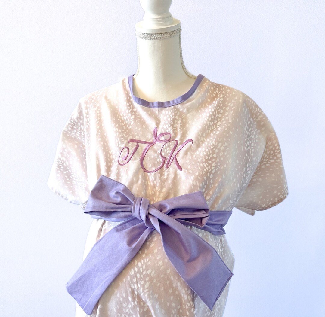 Maternity Hospital Gown - Personalized Hospital Gown, Hospital Gift ...