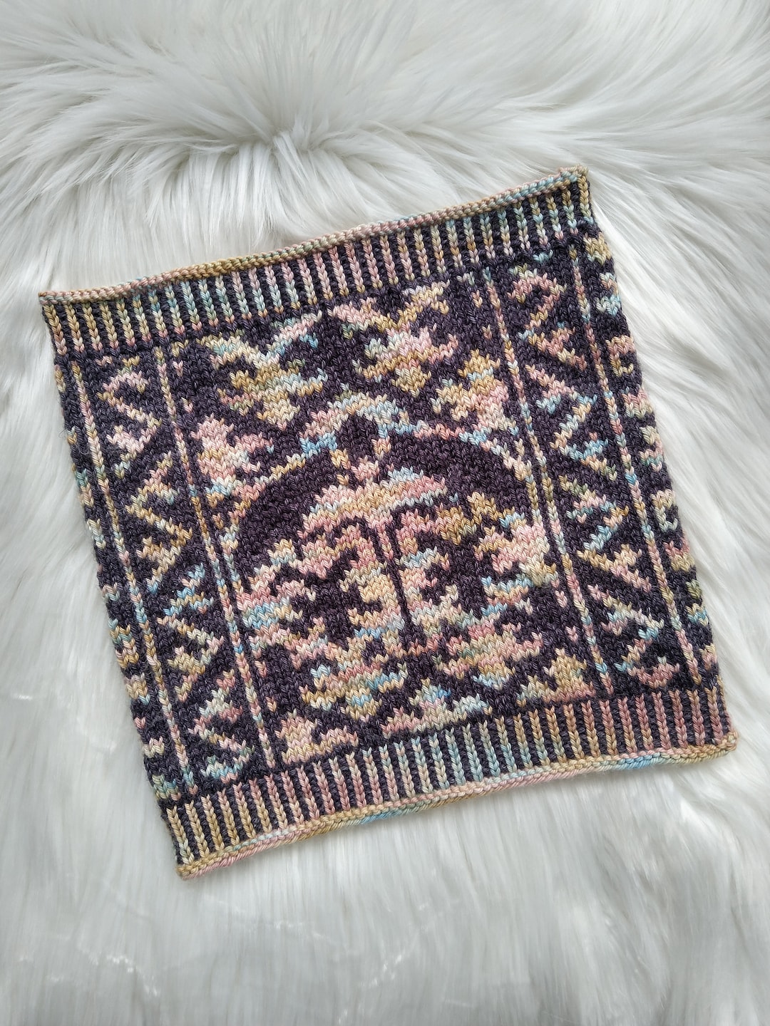 Death Wing Dragon Cowl Knitting Pattern – Fair Isle Colorwork (PDF ...