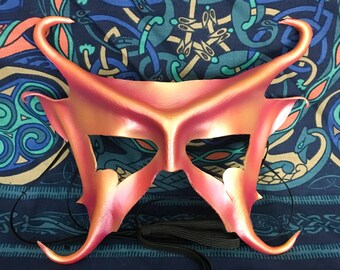 Leather Iridescent Mask - Etsy