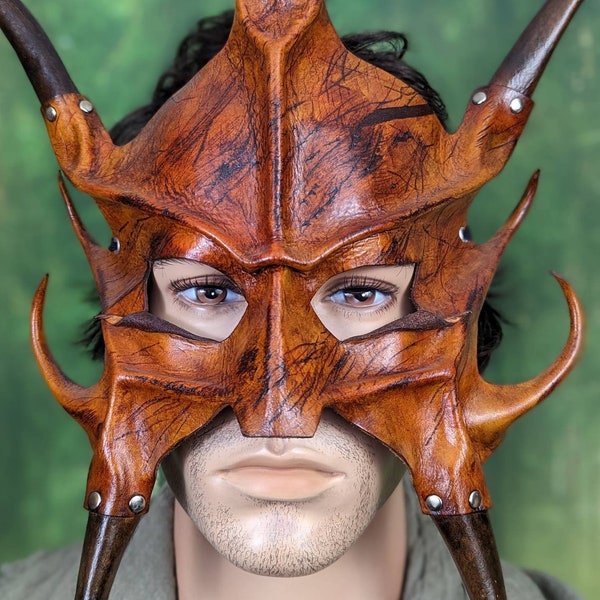 Leather Warrior Helmet - Etsy