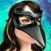 Black Leather Raven Mask Handcrafted Crow Eyemask With Hooked - Etsy