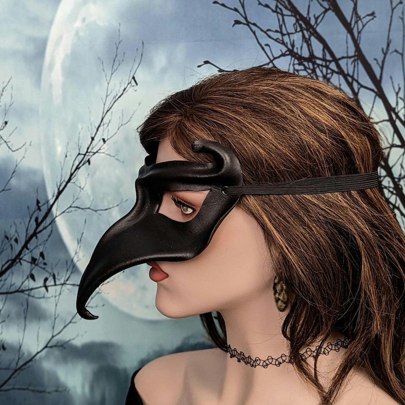 Raven Mask - Etsy