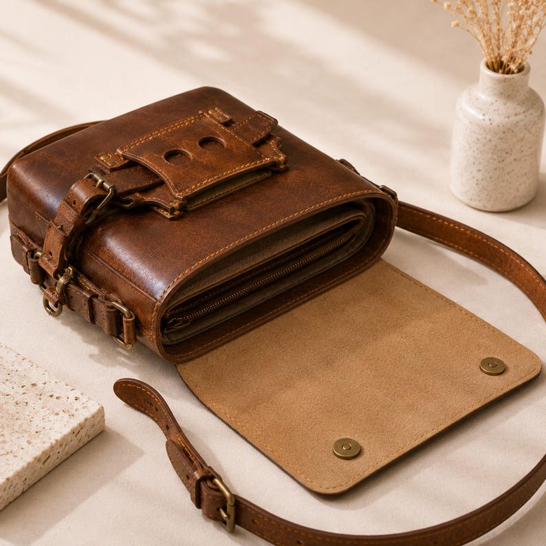 Leather Messenger Bag Pattern PDF, DIY Crossbody Satchel Template ...