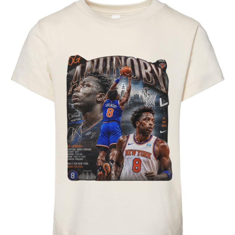 OG Anunoby Oversized Basketball Graphic Tee: Vintage Streetwear Cotton ...