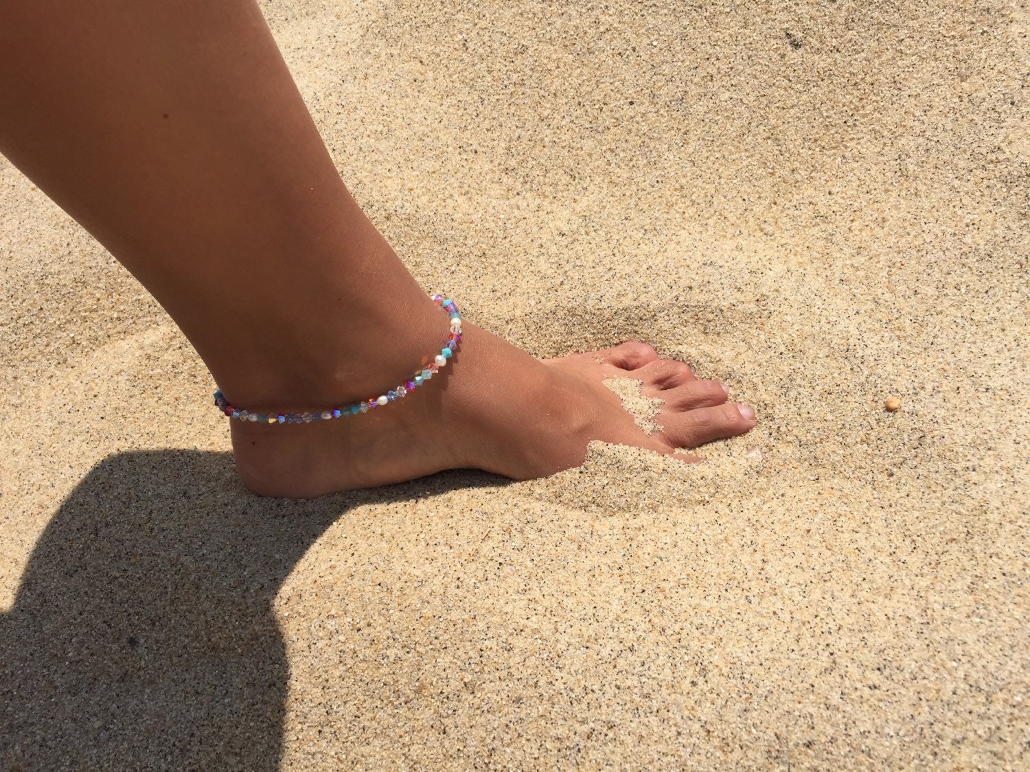 Swarovski Anklet, Swarovski Bracelet, Waterproof Freshwater Pearl ...