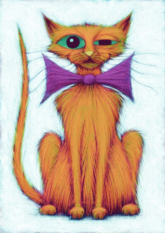 Harry the Cat Print Download Posh Pet Kitty Puss Moggie With | Etsy UK