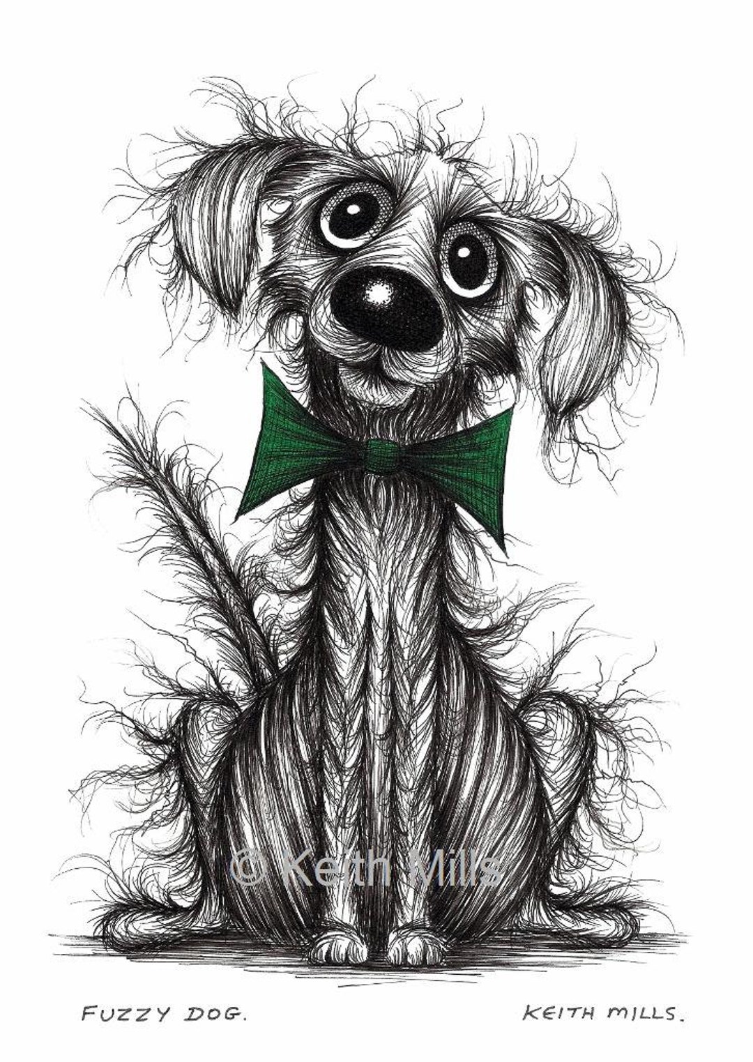 Fuzzy Dog Print Download Extremely Cute but Slightly Scruffy Stinky ...