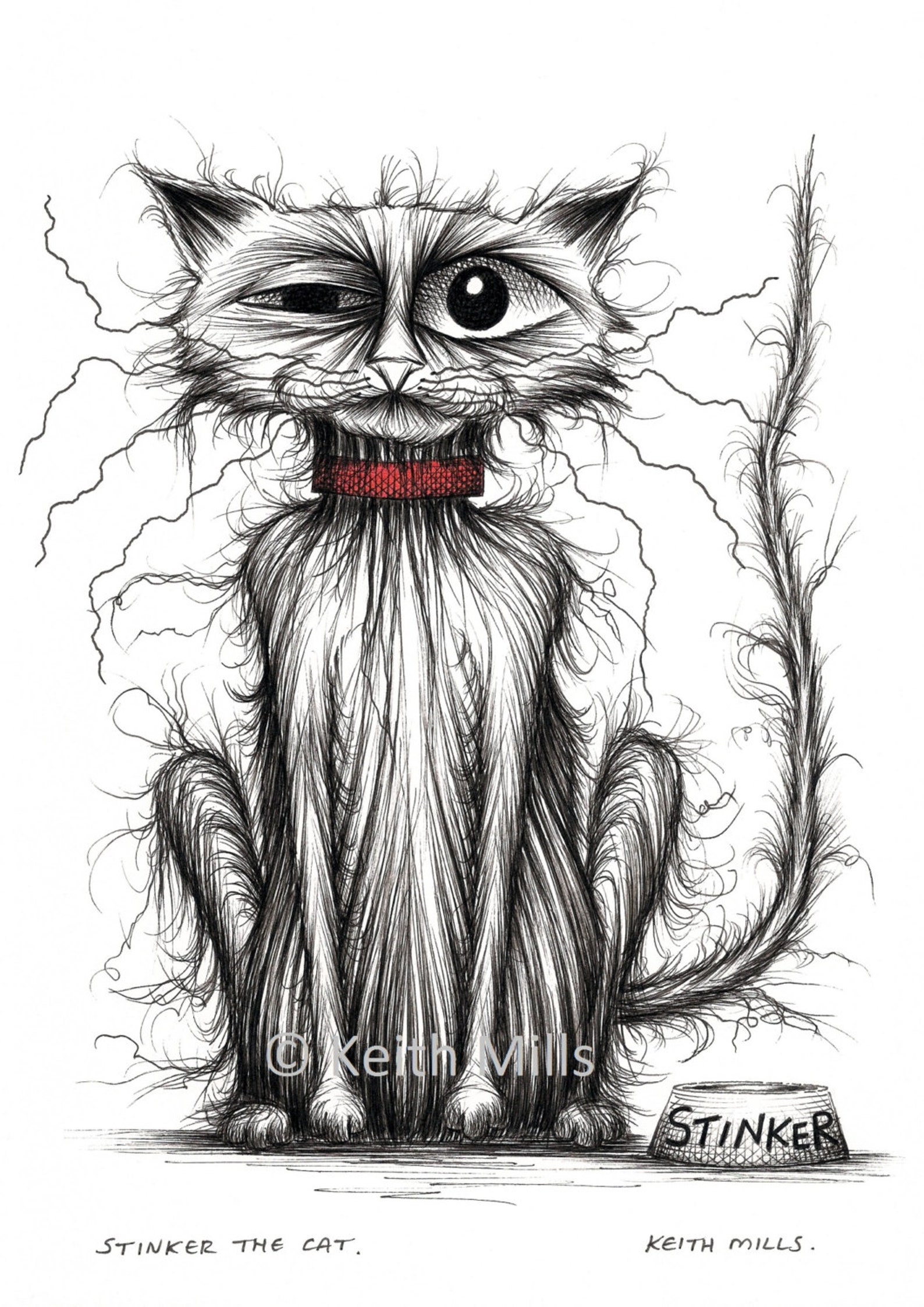 Stinker the Cat Print Download Horrid Stinky Smelly Pet Kitty Puss ...