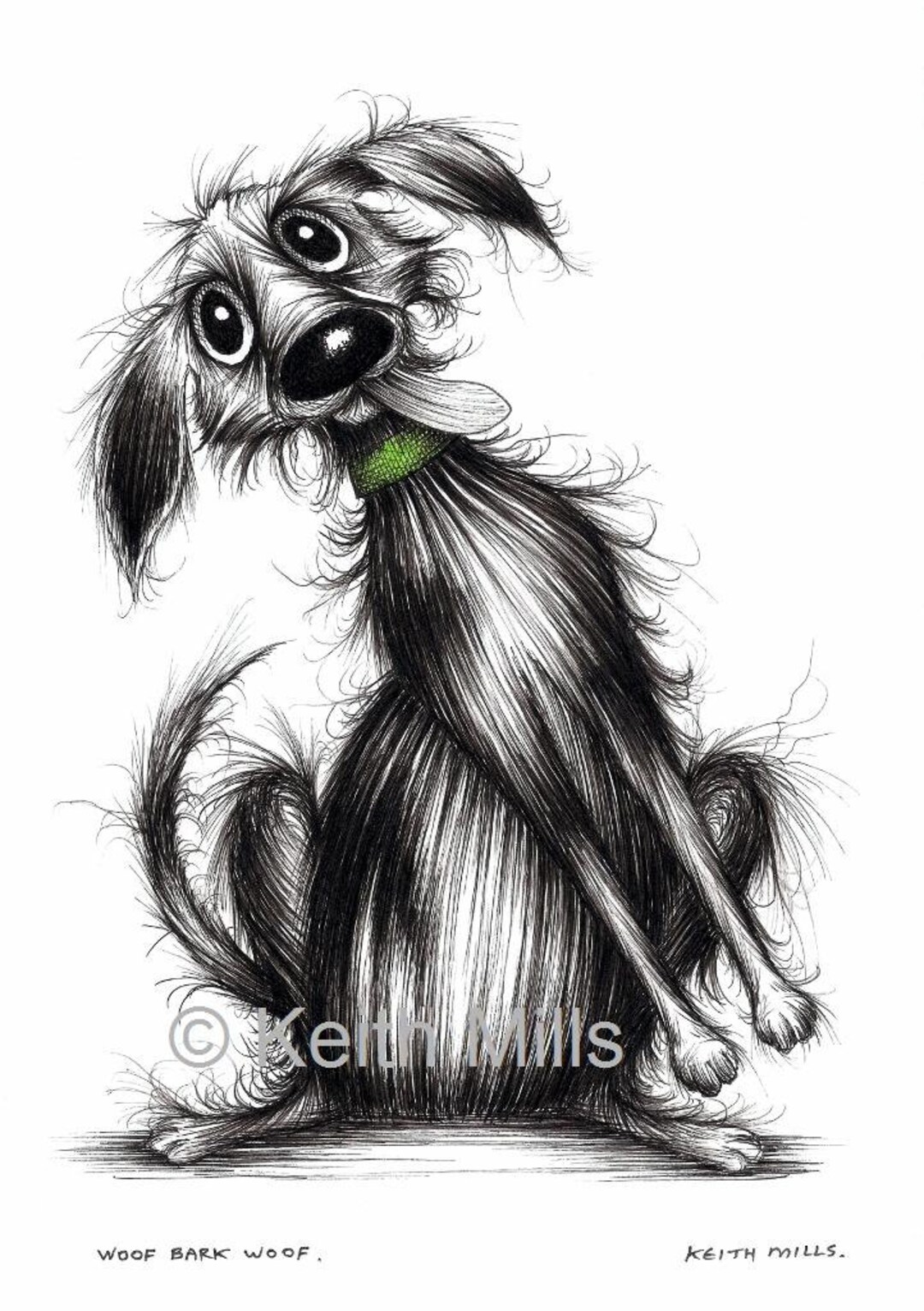 Woof Bark Woof Print Download Noisy Loud Dog Who Loves Barking - Etsy