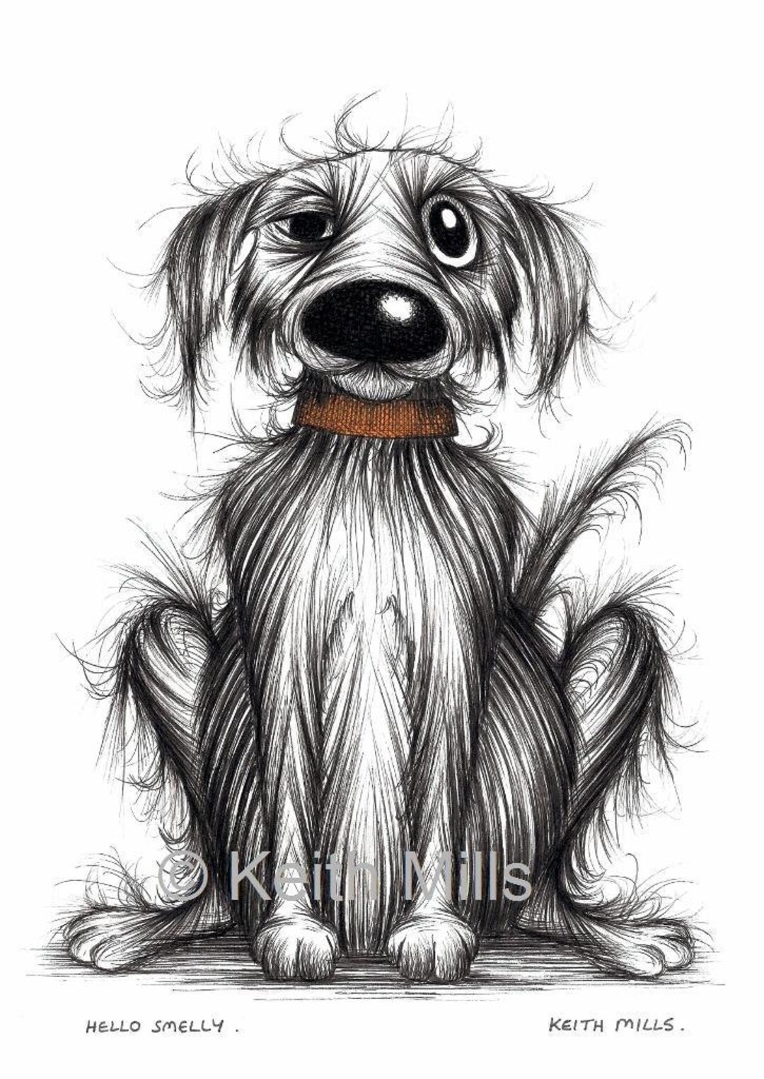 Hello Smelly Print Download Miserable Pet Dog Pooch With a Grumpy Face ...