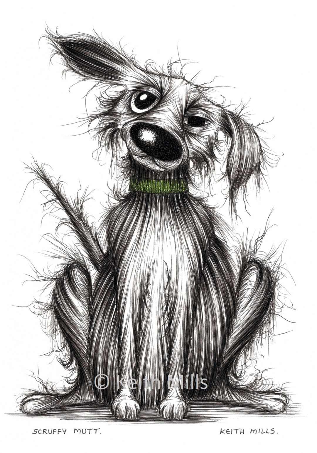 Scruffy Mutt Print Download Smelly Stinky Pet Dog Pooch Hound With ...