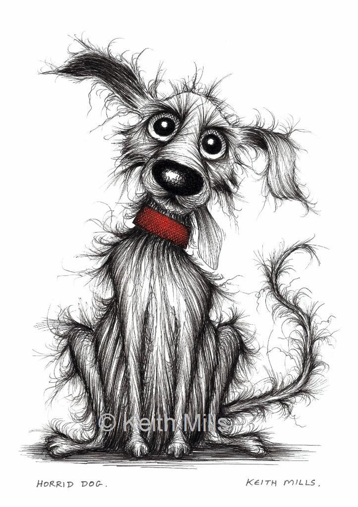Horrid Dog Print Download Scruffy Shabby Stinky Smelly Doggie Pooch ...