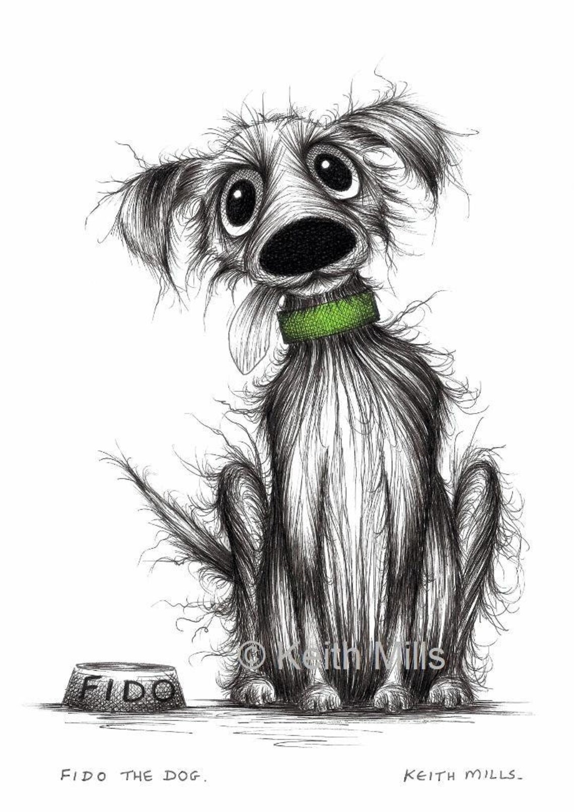 Fido the Dog Print Download Ultra Cute Friendly Little Puppy Doggie ...