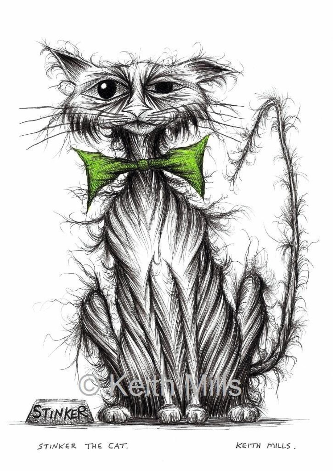 Stinker the Cat Print Download Horrid Stinky Smelly Pet Kitty Puss ...