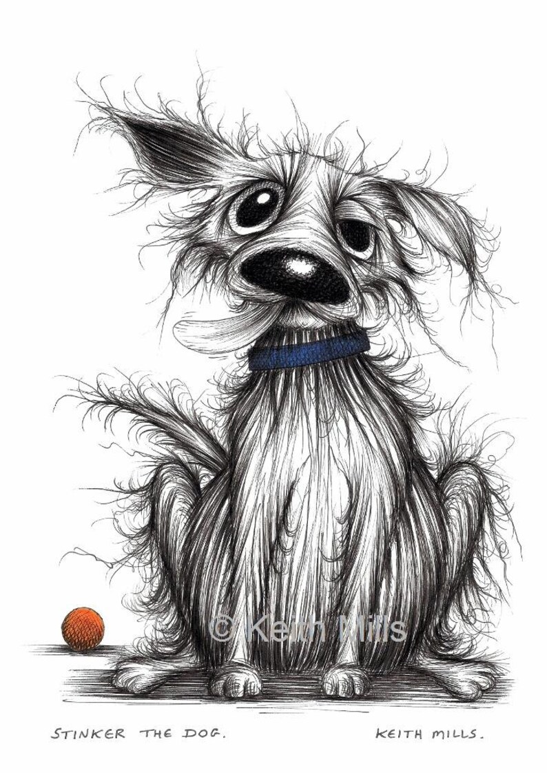 Stinker the Dog Print A4 Size Picture Horrible Stinky Pet - Etsy