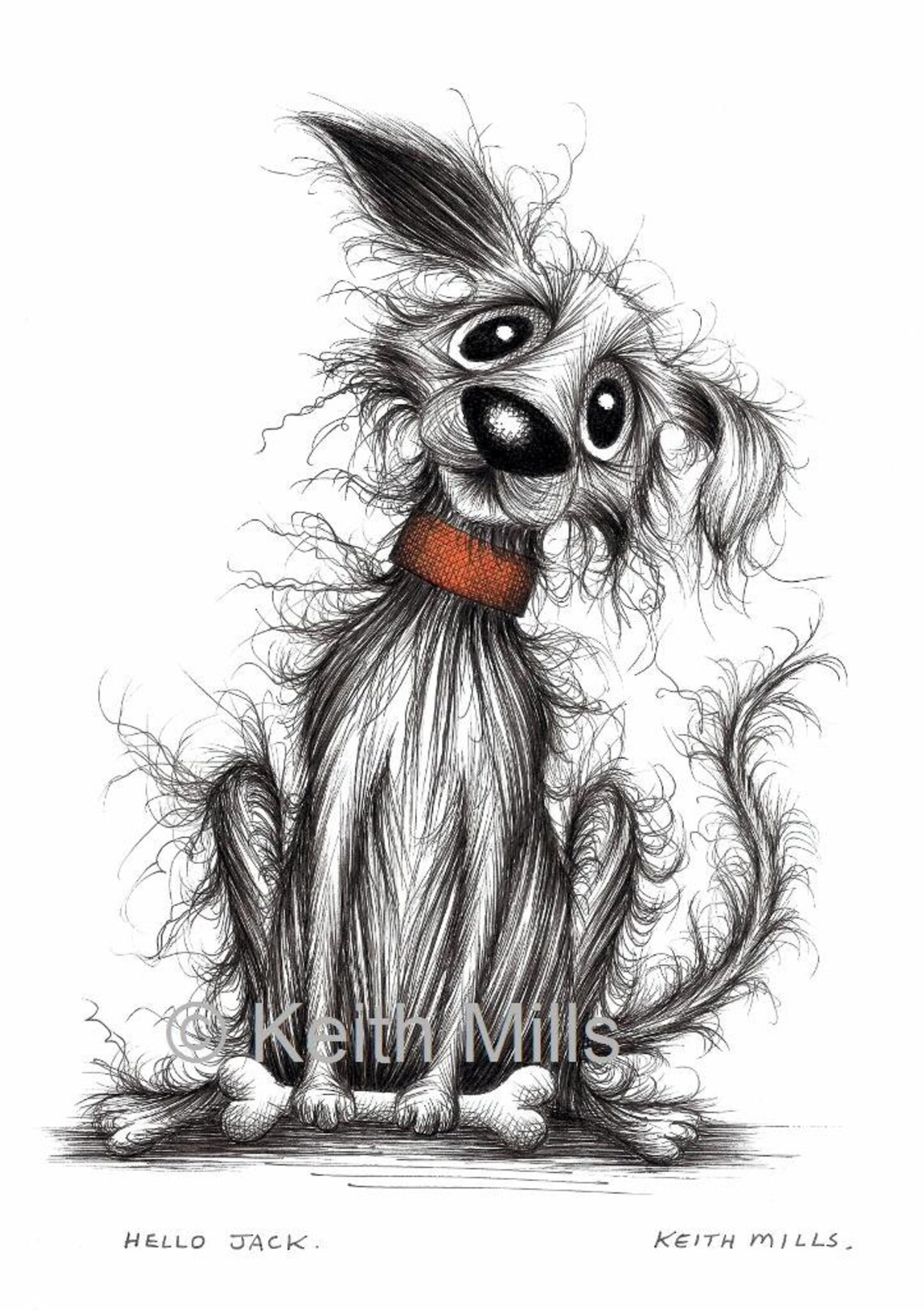 Hello Jack Print Download Happy Little Pet Dog Pup Pooch With | Etsy