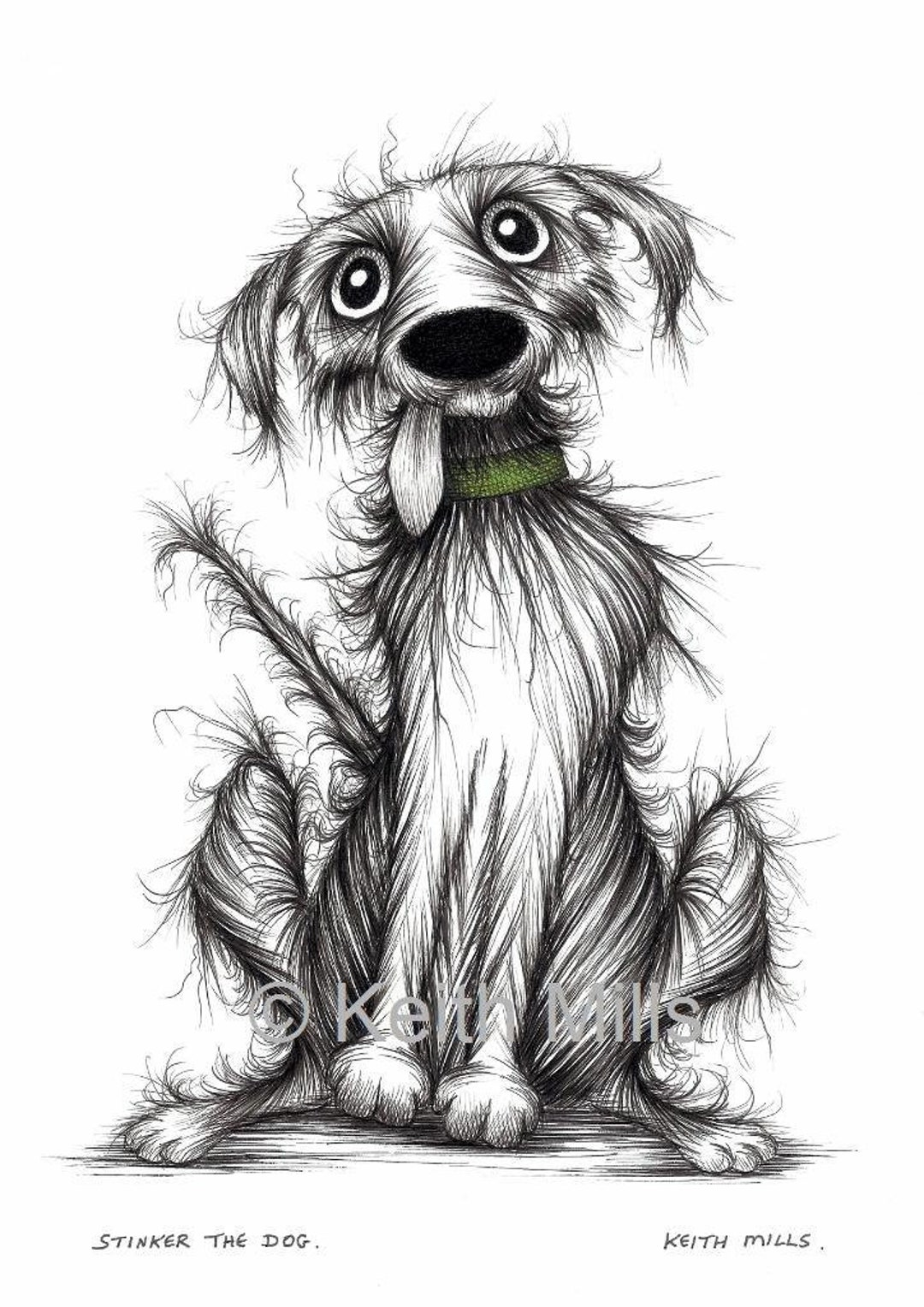 Stinker the Dog Print A4 Size Picture Smelly Stinky Pet Pooch - Etsy