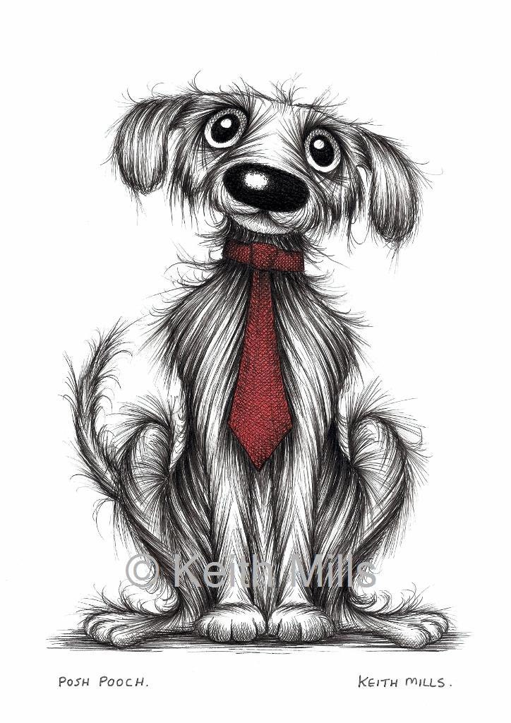 Posh Pooch Print Download Trendy Smart Pet Dog Wearing a | Etsy